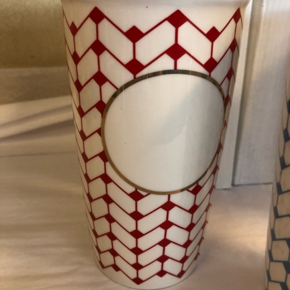 Mary Square | Other | New Set Of 3 Ceramic Tumblers With Lids By Mary ...